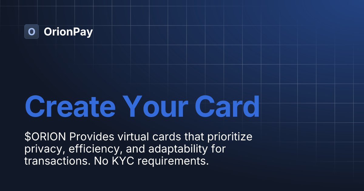 Create Your Card | OrionPay